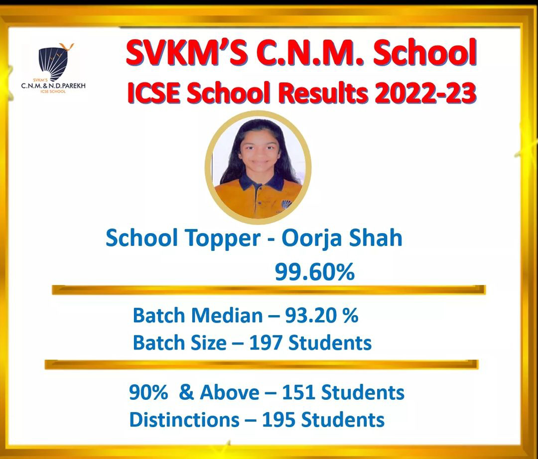CNMS School Students Excel in ICSE and ISC Examinations with ...